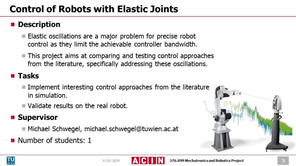 Project Proposals: Robotics and Autonomous Systems – Automation & Control Institute